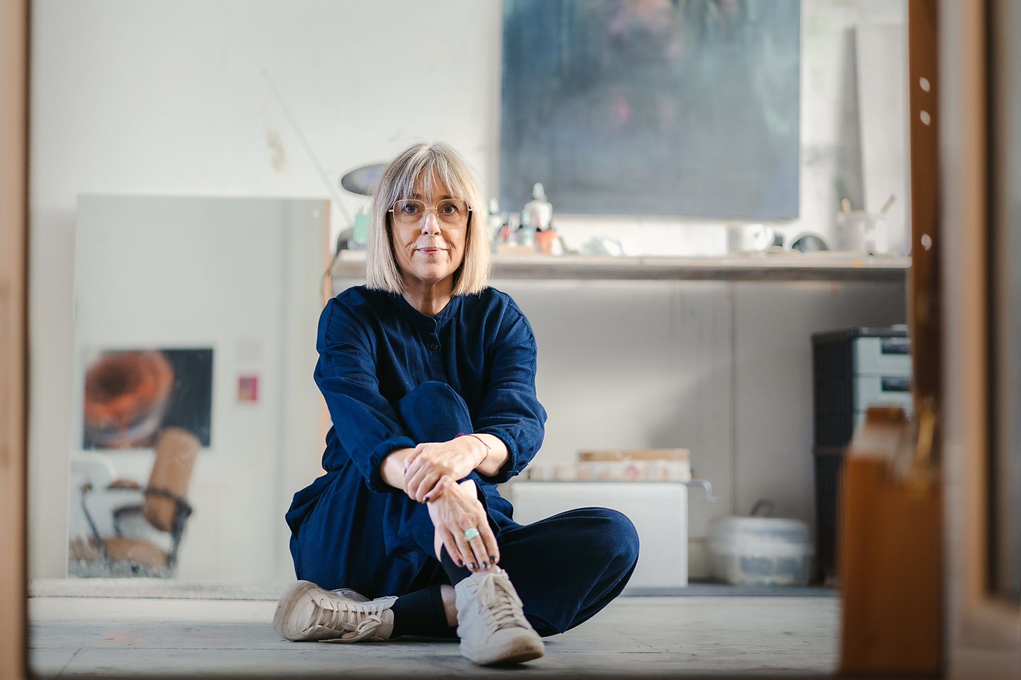 Georgia Peskett contemporary paintings on silk